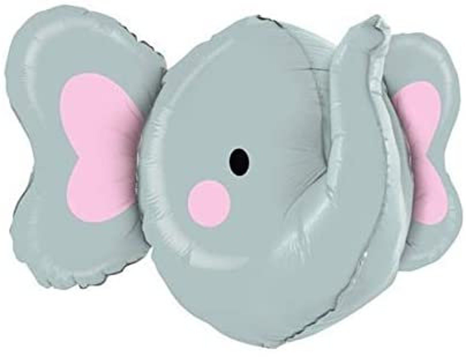 34" Elephant Head 3D Mylar Balloon – PopFestCo
